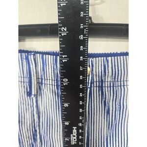 Chico's | Shorts | Chicos Pants Women 5 1 Blue White Stripe Cropped ...